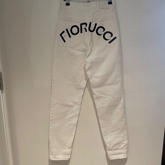 Fiorucci | Jeans | Fiorucci Sample Jeans 26 White Logo Y2k ...